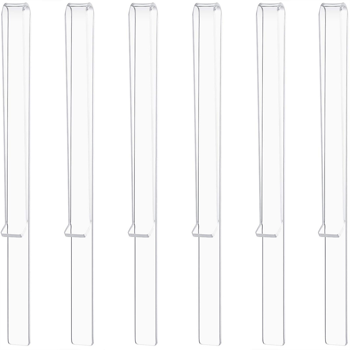 Yeshone Music Stand Clips Music Stand Page Holder Transparent Sheet Holder Clear Acrylic Music Read Clip for Wind for Musician Outdoor (6 Pieces)