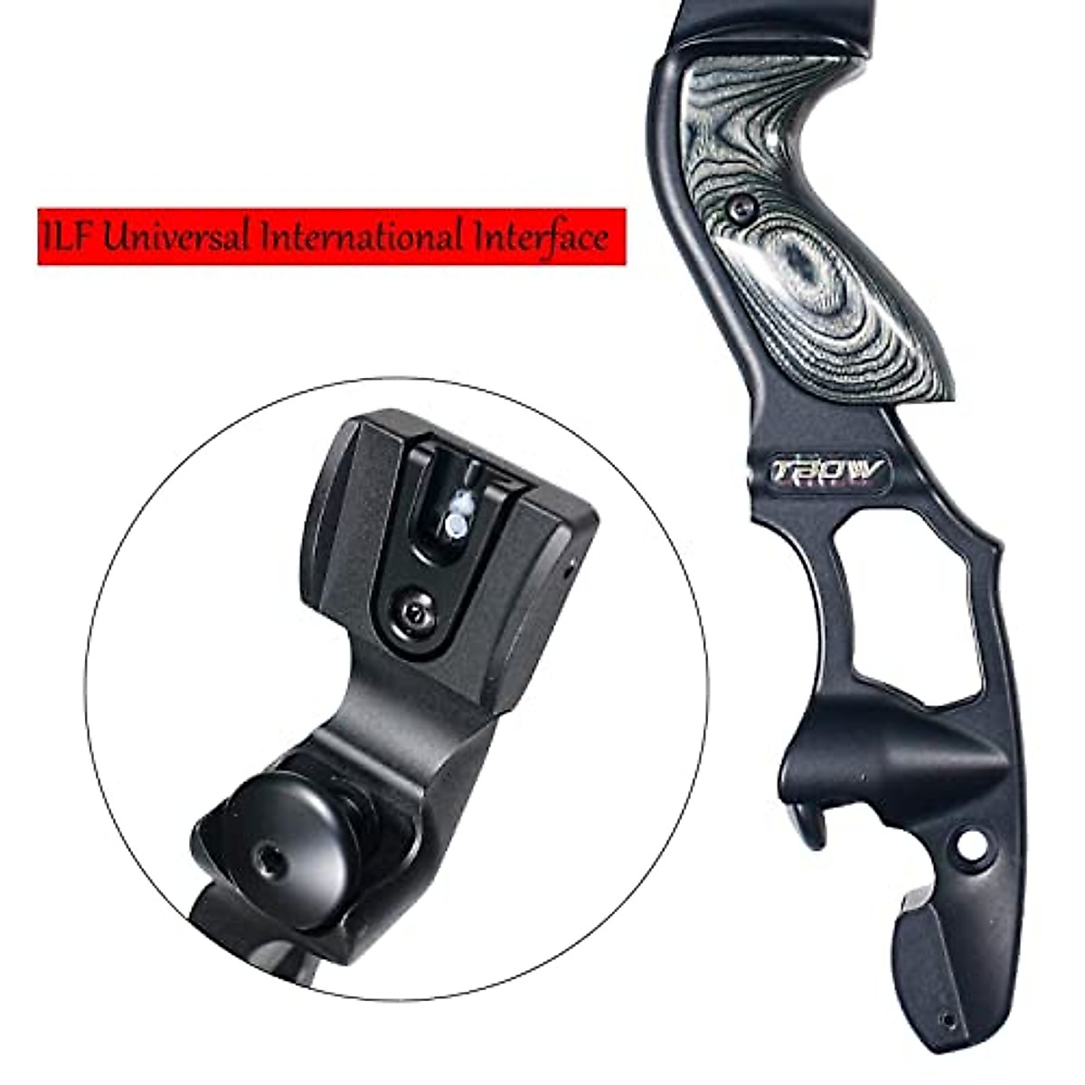 TBOW 62” ILF Recurve Bow with Gordon Limbs 30-60Lbs for Adult Archery Competition Athletic Right Hand (50Lbs)