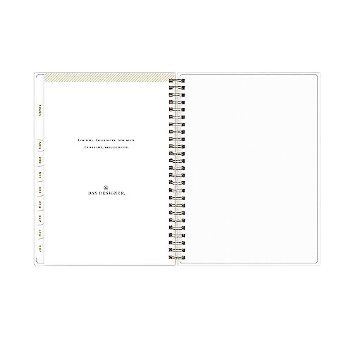 2023-2024 Day Designer Pebble Path Frosted Polypropylene Weekly/Monthly Academic Planning Calendar with Notes, 5-7/8" x 8-5/8", Black, July 2023 to June 2024, 142502