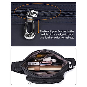 Crossbody Bag for Women Waterproof Shoulder Bag Messenger Bag Casual Nylon Purse Handbag (Small, Black)