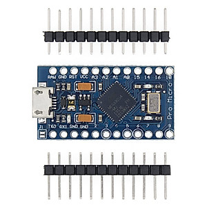 Pro Micro with The bootloader Black/Blue ATmega32U4 5V/16MHz Module Controller Mega32U4 Leonardo Suitable arduino-Micro USB 3-18V