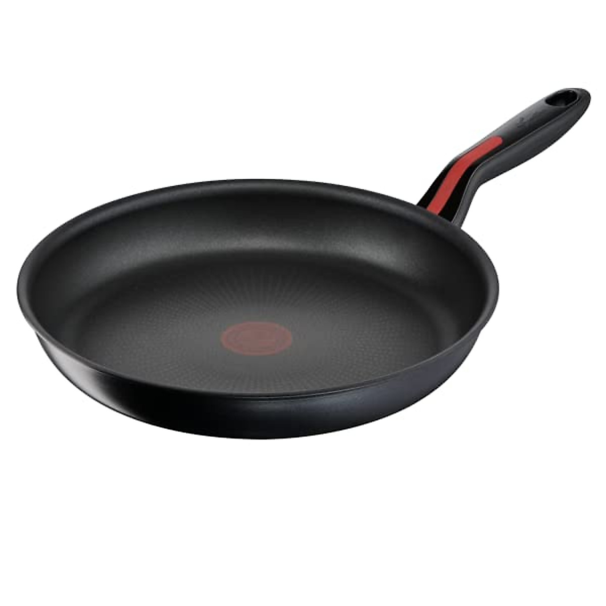 Lagostina Linea Rossa Bis Non-Stick Frying Pans Ø 24 and 28 cm Diameter, Gas Induction and Oven, Scratch-Resistant, Thermosignal Cooking Indicator, Stainless Steel and Aluminium Base, Non-Slip Handle