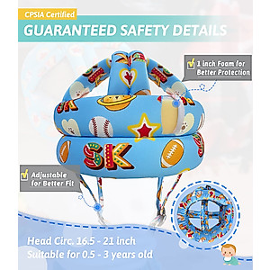 Simply Kids Baby Helmet for Crawling Walking I Baby Head Protector No Bumps and Soft Cushion Infant Baby Safety Headguard for Learning to Walk I Toddler Helmets 1-2 Years Old, 6-12 Months