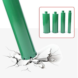 BJTDLLX 4PCS Drill Bit Set, M22 Drill Bit Combo Wet Diamond Core Drill Bit Hole Saw 2'' /3'' /4''/ 5'' Fit Concrete/Granite/Marble (Green Series)