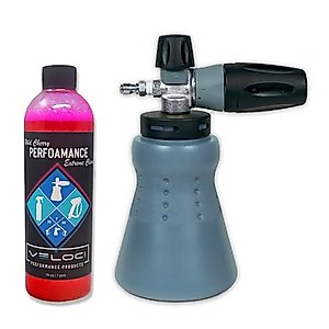 MTM Hydro PF22 Foam Cannon with Wide Mouth Bottle, 16 oz. Bottle of Car Wash Soap Included