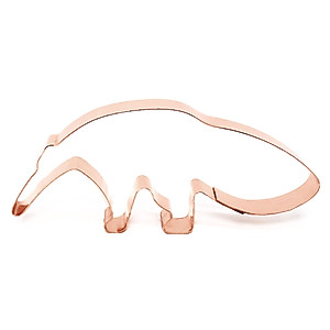 Giant Anteater Zoo Mammals Animal Cookie Cutter 5.25 X 2.25 inches - Handcrafted Copper Cookie Cutter by The Fussy Pup