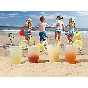 10Pcs Straw Tips Cover Fun And Quirky Straw Covers Cap for Reusable Straws Unique and interesting Shape Straw Protector 2D Style 23