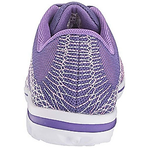 Propet Women's TravelActiv Knit Walking Shoe, Purple/Pink, 6 2E US