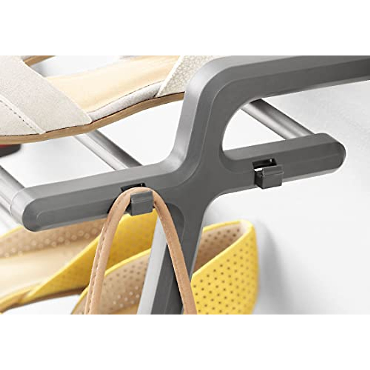 Whitmor 5-Tier Leaning Shoe Rack, Gray