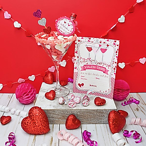 Gal Pal Girlfriend Galentine Valentine Party Favor Sticker Labels for Women, 40 2" Party Circle Stickers by AmandaCreation, Great for Classroom Valentines, Envelope Seals, Gifts & Treats