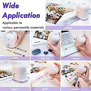 PEKOKO Handheld Printer Portable Mini Inkjet Printer Color Barcode Printer 1200dpi Wireless