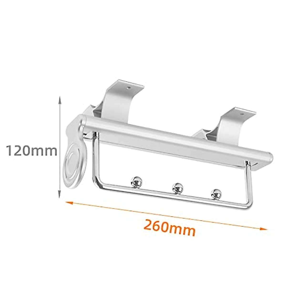 Retractable Closet Pull Out Rod Heavy Duty Pull-Out Retractable Wardrobe Valet Rod Storage Rack Hanger Extender Top Mount Hanging Telescopic Rail Wardrobe Clothes Clothes Rail Ideal for Closet (Color