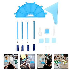 Ciieeo 1 Set Multifunctional Turning disc Roller Diamond Art pens Diamond Tools Art Storage Diamond Art Tools Art Trays Grinder Drill Pen Bead Storage Plastic Diamond Drawing Organizer 5d