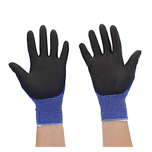 Memphis N9696S Ultra Tech Tactile Dexterity Work Gloves Blue/Black Small 1 Dozen