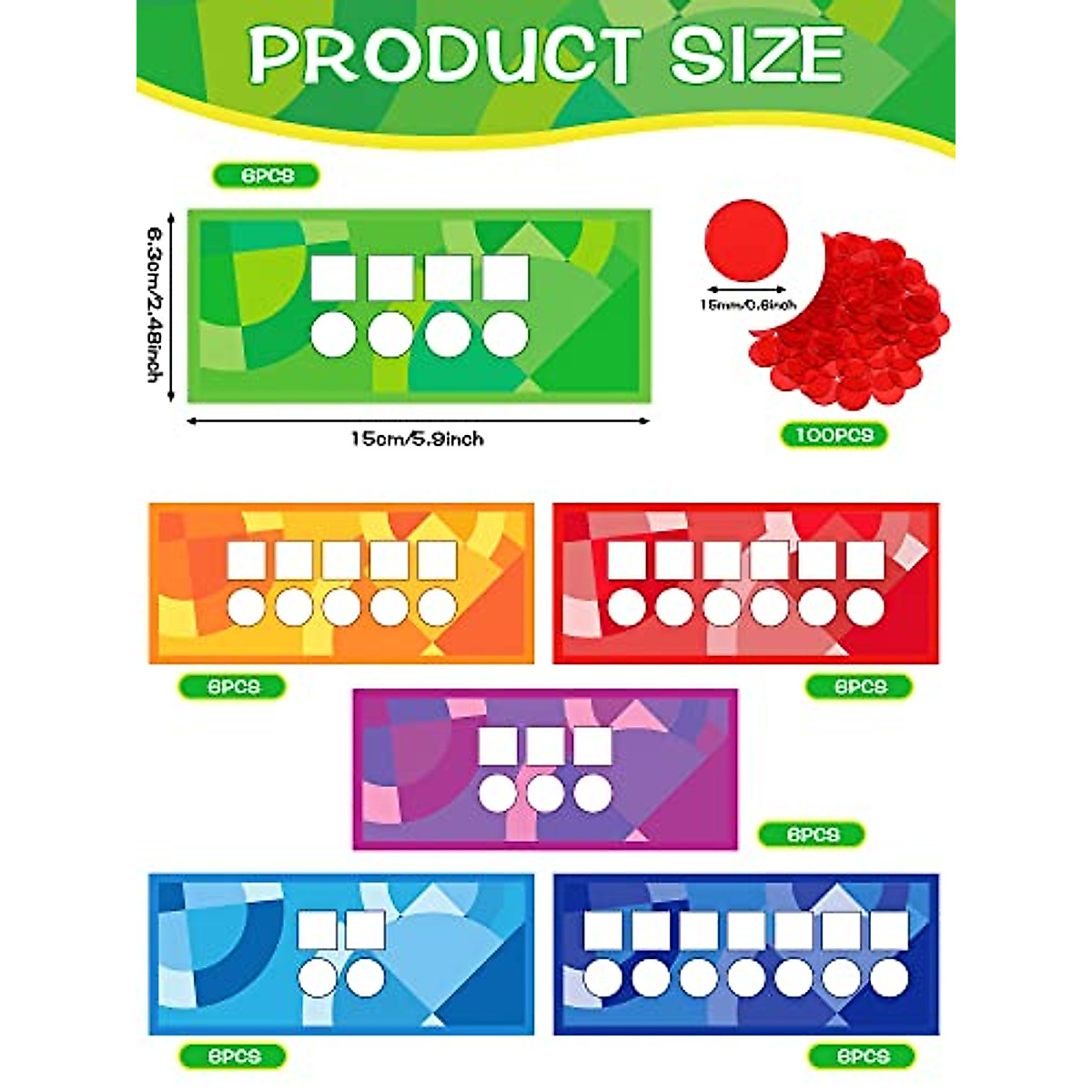 136 Pieces Sound Box Mats and Chips Set 36 Pieces Dry Erase Mats and 100 Pieces Chips, Phonemic Awareness Reading Games Supplies for Teacher Classroom Reading Writing Materials (136 Pieces)