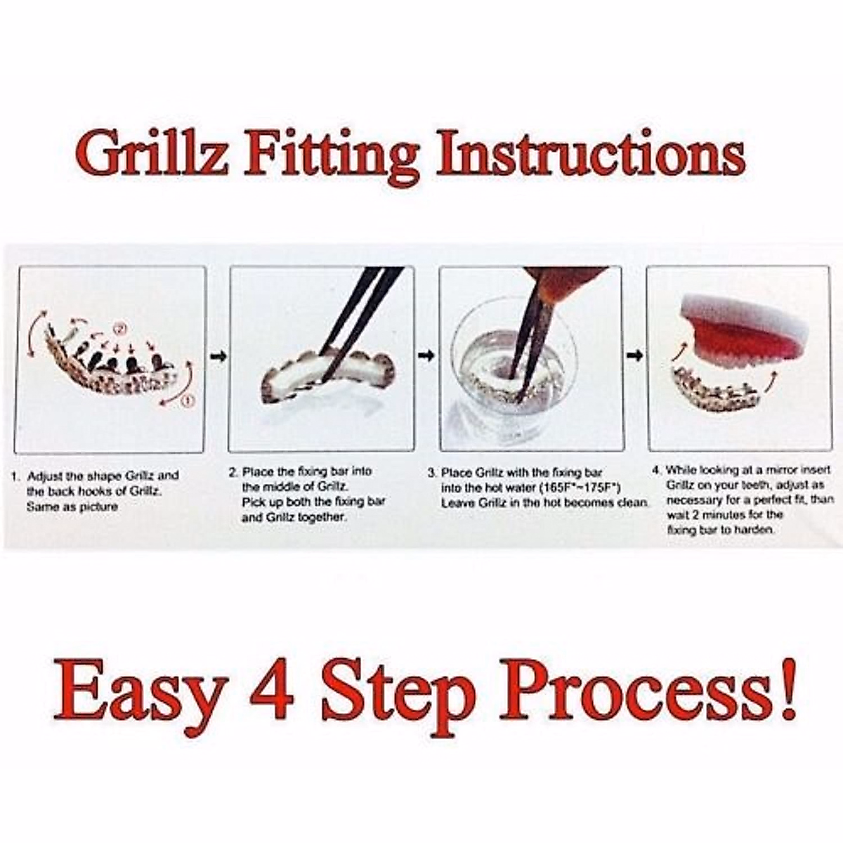 14k Baguette Set 8 teeth White Joker Gold Grillz for Mouth Top Hip Hop Teeth Diamond Grills for Teeth Mouth Grillz for Mouth Top Bottom Hip Hop 8 Teeth Grills for Teeth Mouth Set - Teeth Cap