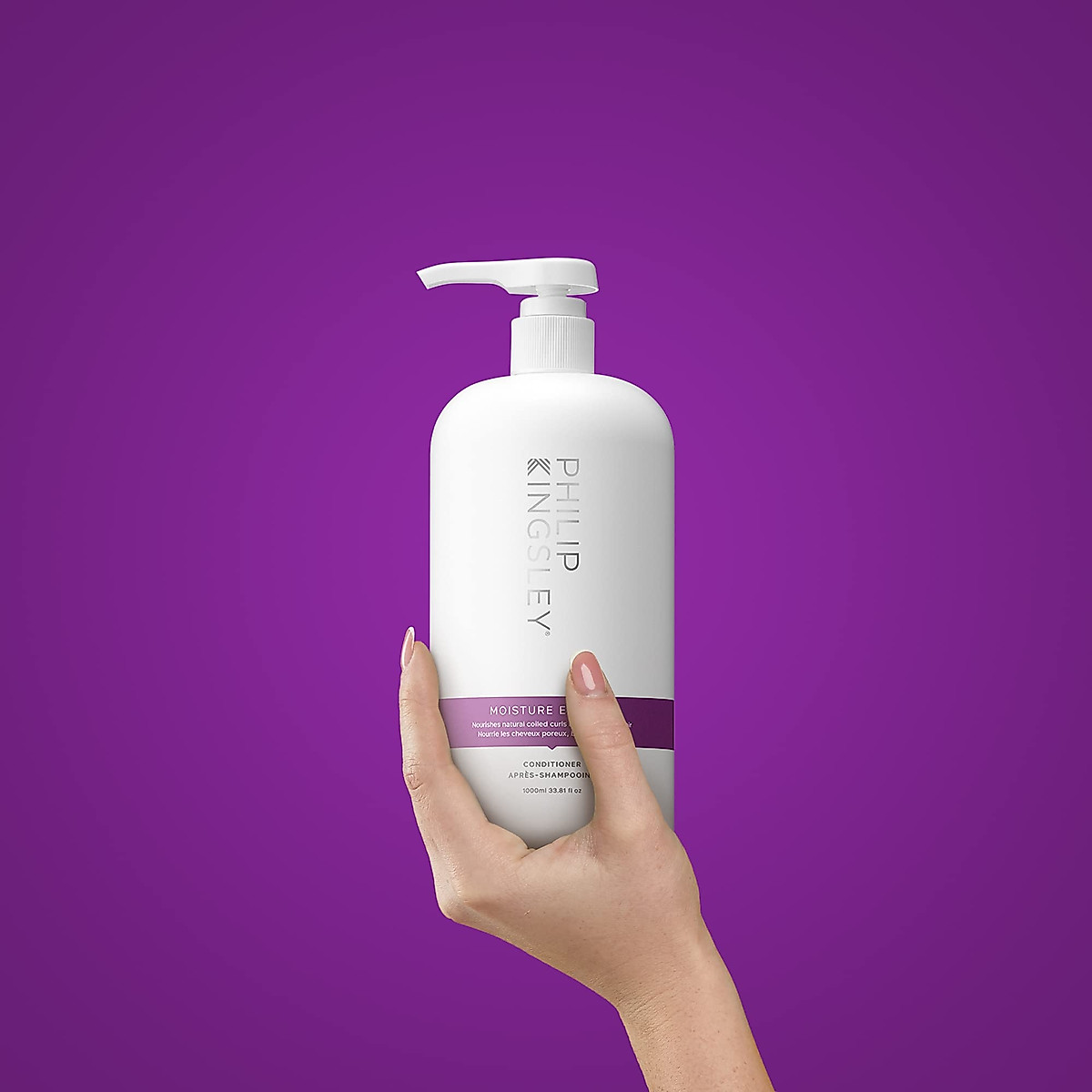 PHILIP KINGSLEY Moisture Extreme Enriching Conditioner for Curly Dry Damaged Hair Curls Moisturizing Deep Conditioning with Almond Wheatgerm Babassu Avocado Oil, 33.8 oz