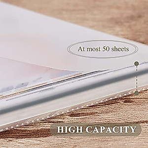 Csyidio 10PCS 12 x 12 Inch Scrapbook Paper Storage Organizer with Label Stickers, Clear Paper Storage Bag for Holding Scrapbook Paper Pad, Vinyl Paper, Photos and Paper File Enclosed Storage