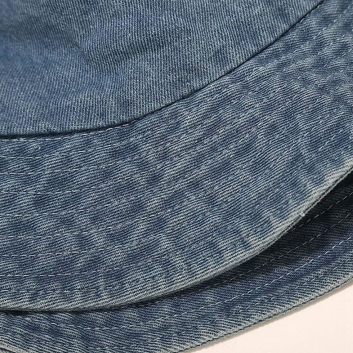 Quanhaigou Unisex Sun Hats, Fashion Beach Bucket Hat for Men Women,Summer Outdoor Boy's Girls Boonie Cap Breathable Packable (Denim Blue)