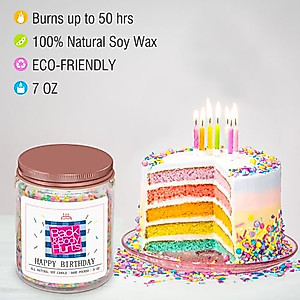Homsolver Birthday Candles Gifts for Her and Him, Birthday Gifts for Women Men, Unique Best Friend Birthday Gift Ideas -Happy Birthday Candles