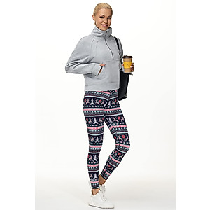 THE GYM PEOPLE Women's Half Zip Pullover Sweatshirt Fleece Stand Collar Crop Sweatshirt with Pockets Thumb Hole Grey