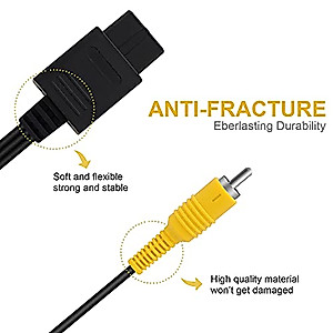 N64 AV Cable, Audio Video AV Cable Cord for Nintendo 64 N64, Gamecube GC,Super Nintendo SNES, 2.5M/8.2FT
