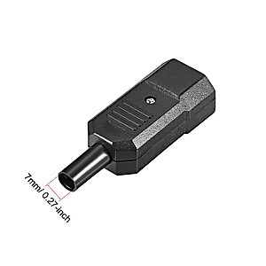 uxcell AC110-250V 10A Male IEC320 C14 Power Socket Adapter Connector 3 Terminals Panel Mount 2 Pcs