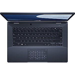 ASUS ExpertBook B3 Thin & Light Flip Business Laptop, 14” FHD, Core i7-1165G7, 512GB SSD, 16GB RAM, All Day Battery, Enterprise-Grade Video Conference, NumberPad, Win 10 Pro, B3402FEA-XH74T, Black