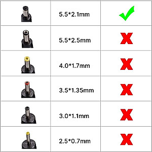 Hiseeu 12V 1A Power Supply, AC 100-240V to DC 12V 1A 1000mA Power Adapter, 5.5 x 2.1mm, 10 Feet Power Cord, FCC, Power Supply for Security Cameras, Routers, LED Strip Lights, Home Appliances, Scanner