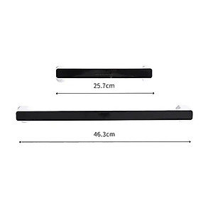 Self Adhesive Multi Purpose Towel Holder Bath Towel Rack Shelf Towel Bar Kitchen Accessories (D 46.3 * 6.5 * 2.8cm)