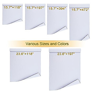 Yinhua 15.7"×118" White Wood Contact Paper Peel and Stick Wallpaper, Wood Grain Contact Paper for Cabinets Countertops Shelves Walls, Self Adhesive Wall Paper Sticker Pull and Stick Waterproof