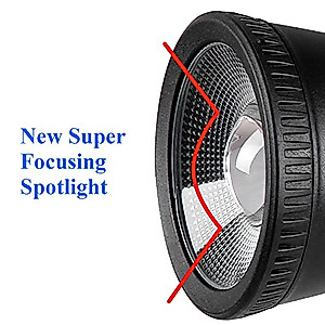 FALOVE Solar Spot Lights Outdoor, IP67 Waterproof Solar Powered Outdoor Lights Sunset Projection Lamp, 2 Modes Solar Landscape Lights Wall/in Ground Light Auto On/Off for Yard Garden Tree Flag