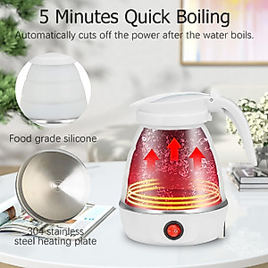 Grehge ctric Travel Kettle-Portable and Convenient Food Garden Sculpture Outdoor Decoration