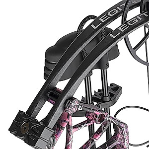 Bear Archery Legit Ready to Hunt Compound Bow Package for Adults & Youth, Left Hand, Muddy
