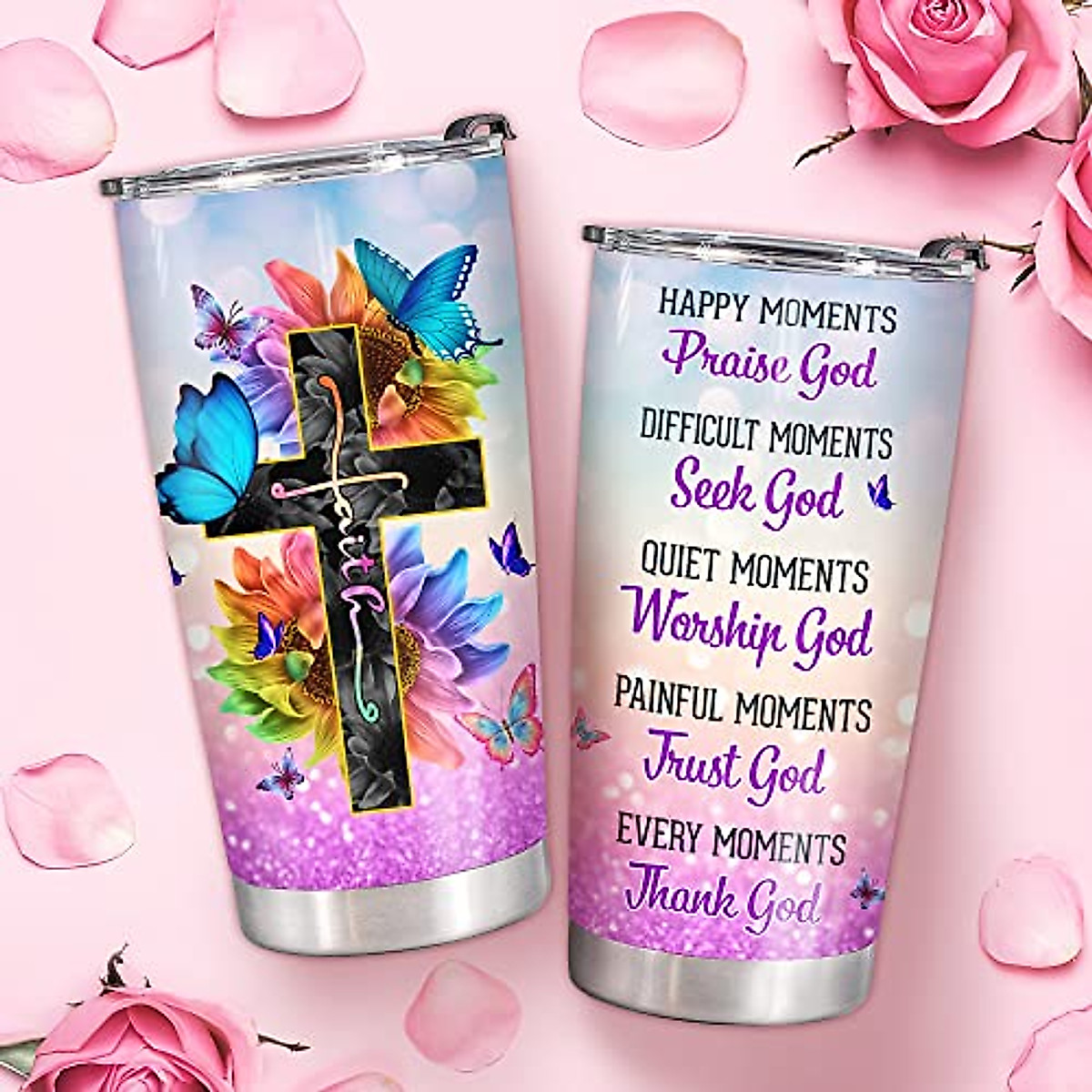 KYRAKO Christmas Gifts for Women - Christian Gifts For Women - Birthday Gifts For Women - Inspirational Gifts For Women, Religious Gifts For Women - Spiritual Gifts For Women Gifts Tumbler 20 Oz