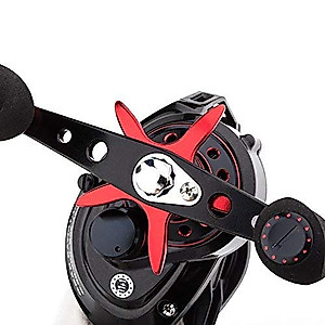 JOHNCOO Titan Baitcasting Reel Max Drag 13 Kgs Big Fish Fishing Reel for Saltwater and Freshwater Heavy Duty (Left Hand Retrieve)