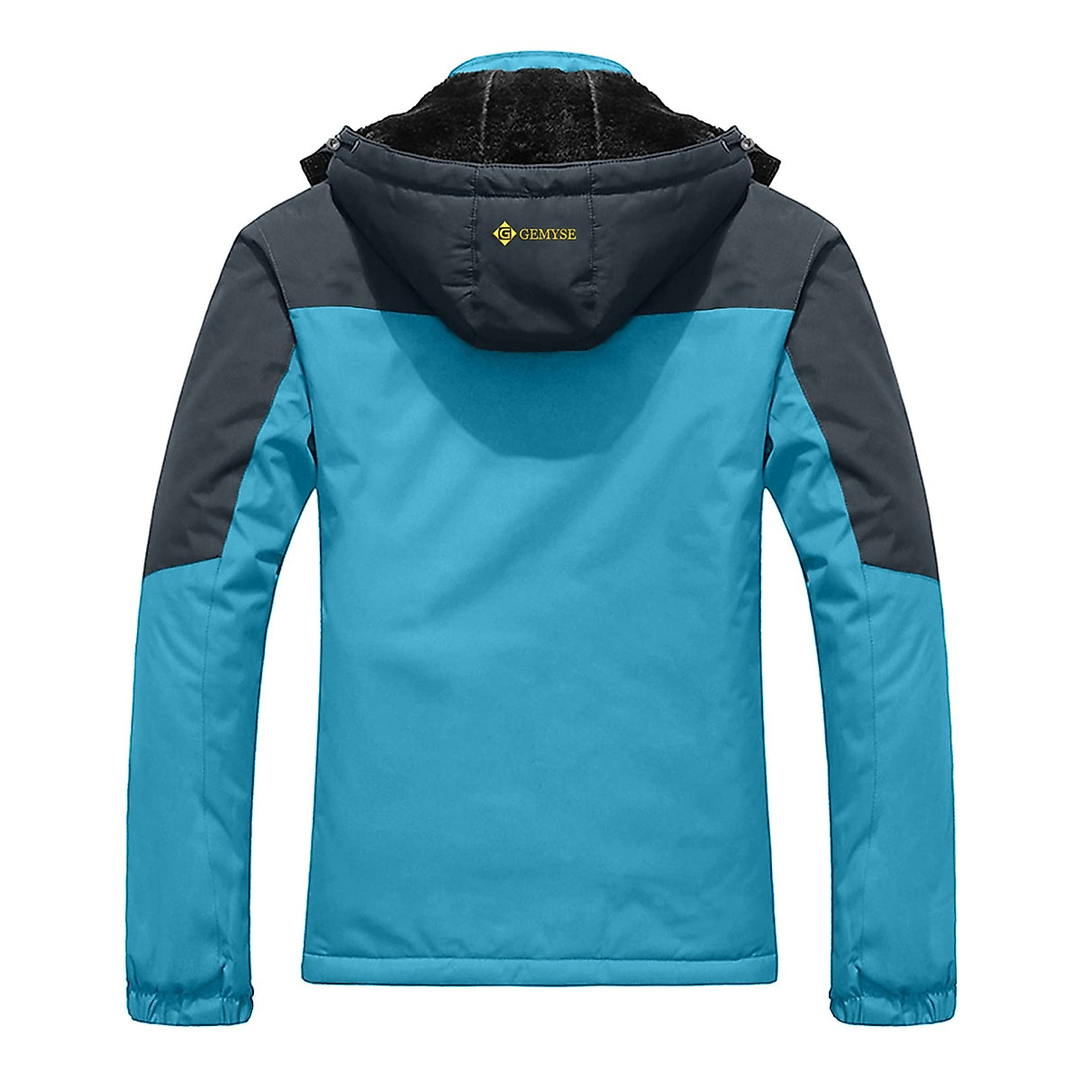 GEMYSE Women's Mountain Waterproof Ski Snow Jacket Winter Windproof Rain Jacket (Acid Blue, XXLarge)