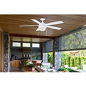 Hampton Bay Seaport 52 In. Indoor/outdoor White Ceiling Fan