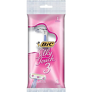 BIC Silky Touch 3 Women's 3-blade Disposable Shaving Razor, Pack of 36, individually-wrapped women's razors