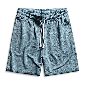 Lounge Shorts Men 6 Inch Comfy with Pockets(Marled Blue,XL)
