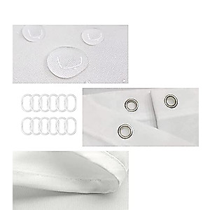 4 Piece Anime Shower Curtain Set with Non-Slip Rug, Toilet Lid Cover, Bath Mat and 12 Hooks, Waterproof Shower Curtain Set for Bathroom