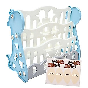 Small Bookshelf Kindergarten Bookshelf Kids Bookcase Book Shelf for Kids Rooms Storage Frame Kindergarten Bookcase Divided Desk Shelf Home Book Stand Water Proof Storage Rack