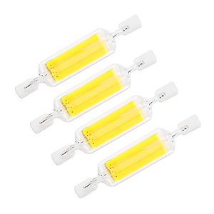 KIMROO 78mm 5W R7S LED Bulbs(4 Pack) 100W Halogen Equivalent 78mm R7S LED J-Type t3 120V Dimmable 6000K Daylight White Double Ended R7S LED J78 Flood Light Landscape Lights (White)