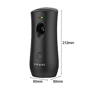 Automatic air freshener dispenser, wall-mounted automatic Air Freshener Sprays sprayer for Home indoor, Airport, Bedroom, Hotel, Office, Commercial Place (Black)