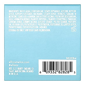 e.l.f. Holy Hydration! Face Cream - Fragrance Free, Smooth, Non-Greasy, Lightweight, Nourishing, Moisturizes, Softens, Absorbs Quickly, Suitable For All Skin Types, 1.76 Oz