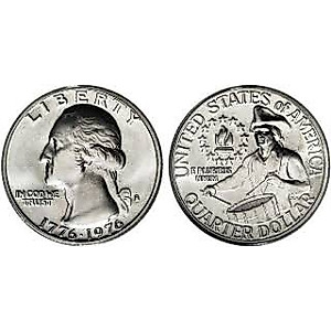 1976 Quarter Silver BU Brilliant Uncirculated Quarter Uncirculated US Mint