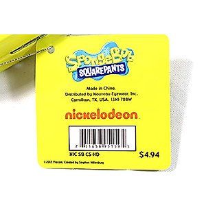 Nickelodeon Spongebob Squarepants Eye Sun Glasses Hard Case Yellow Round