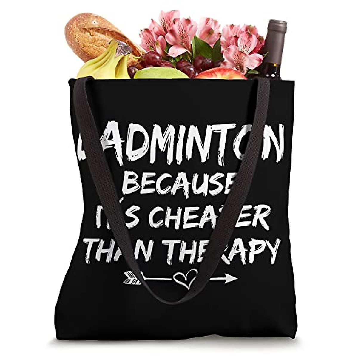 Badminton is my therapy saying badminton player Tote Bag