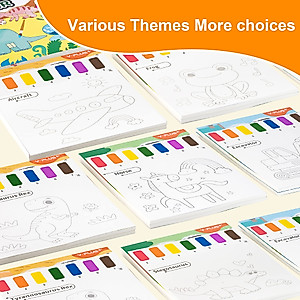 YPLUS Paint with Water Books for Toddlers, Watercolor Painting Paper for Kids Ages 1-3, 2-4, Art Craft Gift for Drawing with Brush, Animals