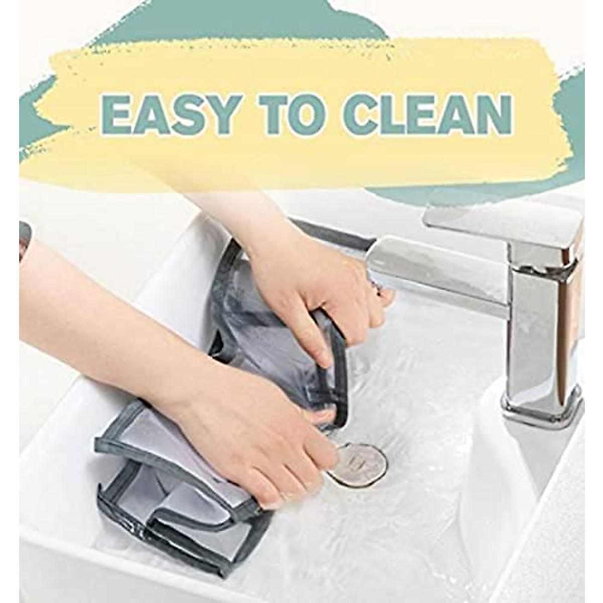 NEATR Wardrobe Organizer, 7 Grids Washable Clothes Organizer for Folded Clothes, 2 Pieces Foldable Wardrobe Clothes Organizer for Jeans, Dividers Nylon Clothing Organizer for Drawer (14.2Lx9.84Wx7.87H inch)